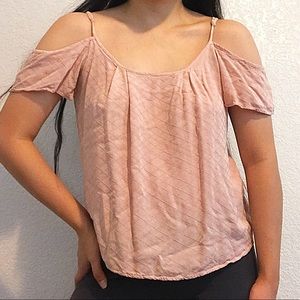 Tops | Blush Pink Off The Shoulder Top | Poshmark